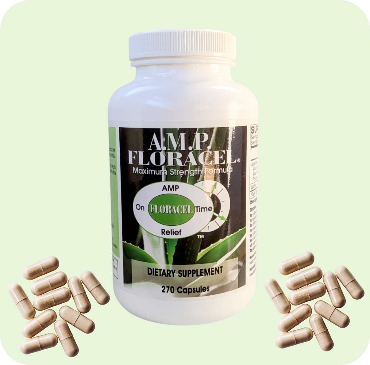 Organic Aloe Vera Supplement Capsules | AMP Floracel® – A.M.P Floracel®