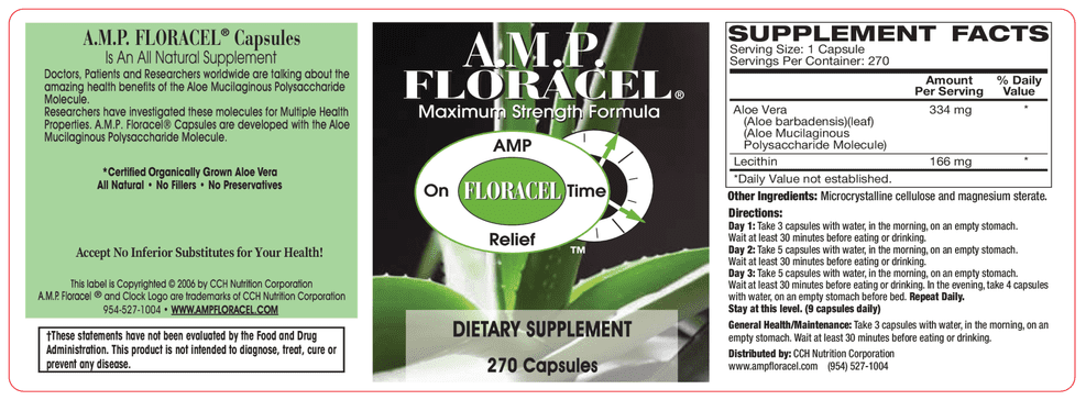 Organic Aloe Vera Supplement Capsules | AMP Floracel® – A.M.P Floracel®